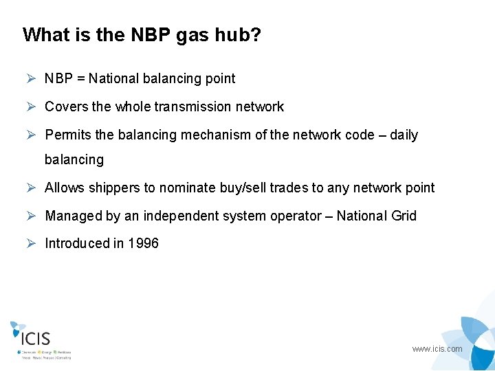 Best practice for natural gas hub planning development