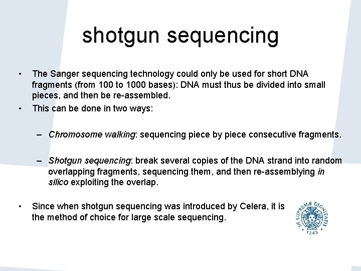 Next Generation Sequencing Data Analysis Nadia Pisanti University