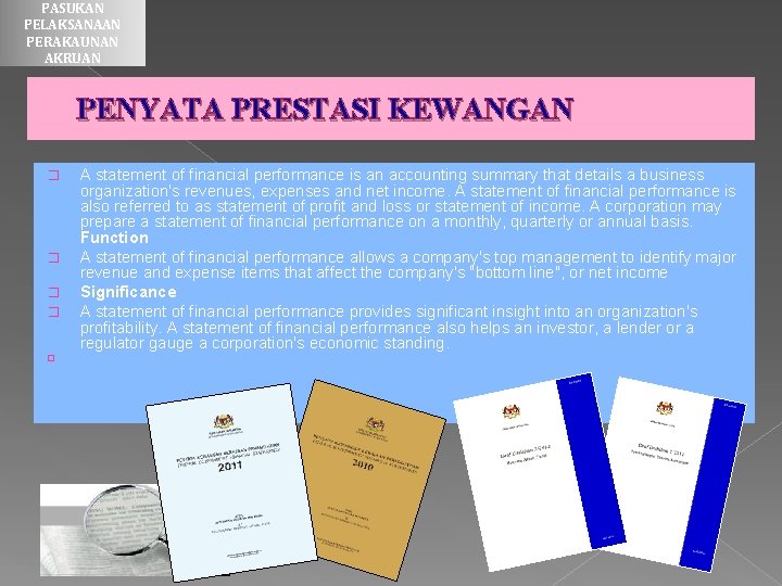 PENYATA KEWANGAN DAN LATIH AMAL NURUL AAINA WAHIDA