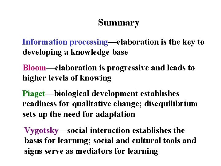 A Constructivistic Approach to Learning William G Huitt