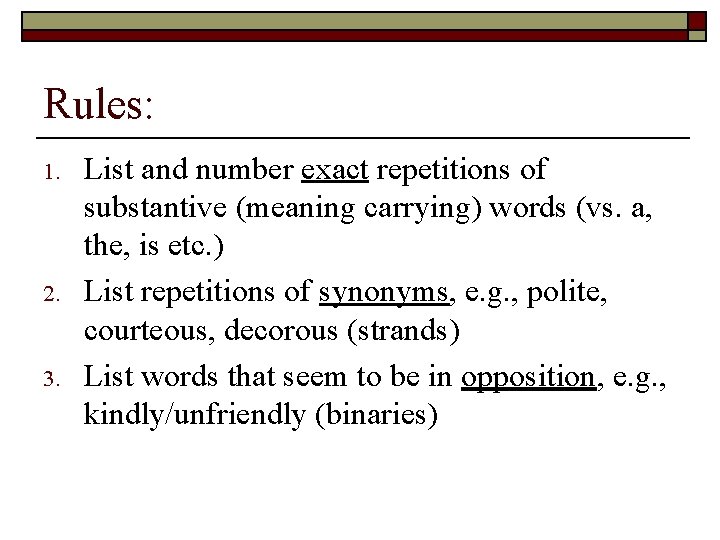 Critical Reading Strategies Moving from analysis to interpretation