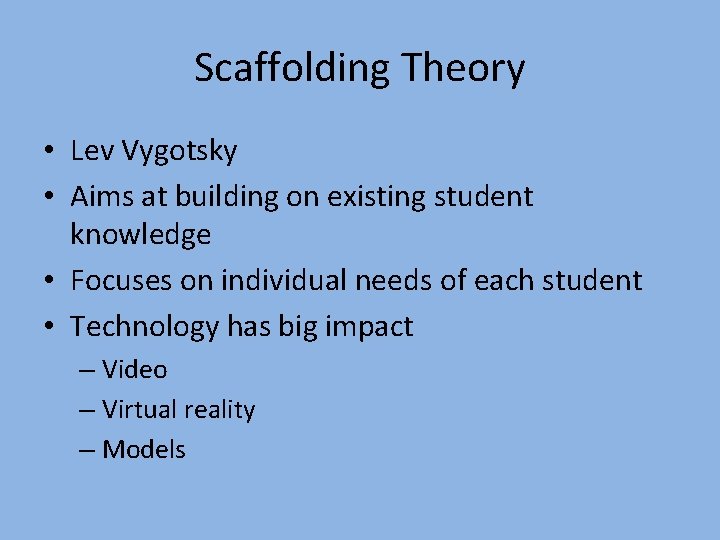 Learning Theories Raymond Stotser Behaviorist Theory B F