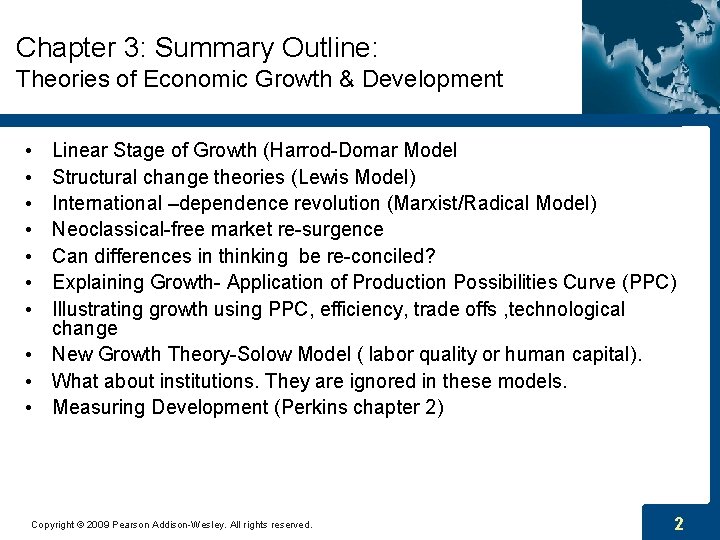 Chapter 3 Classic Theories of Economic Growth and