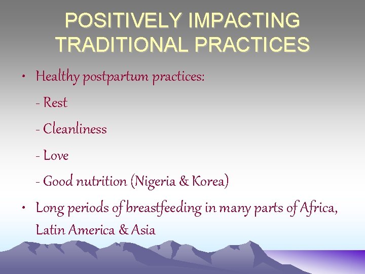 HARMFUL TRADITIONAL PRACTICES AFFECTING THE HEALTH OF CHILDREN