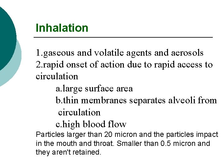 Routes of Drug Administration Robert L Copeland Ph