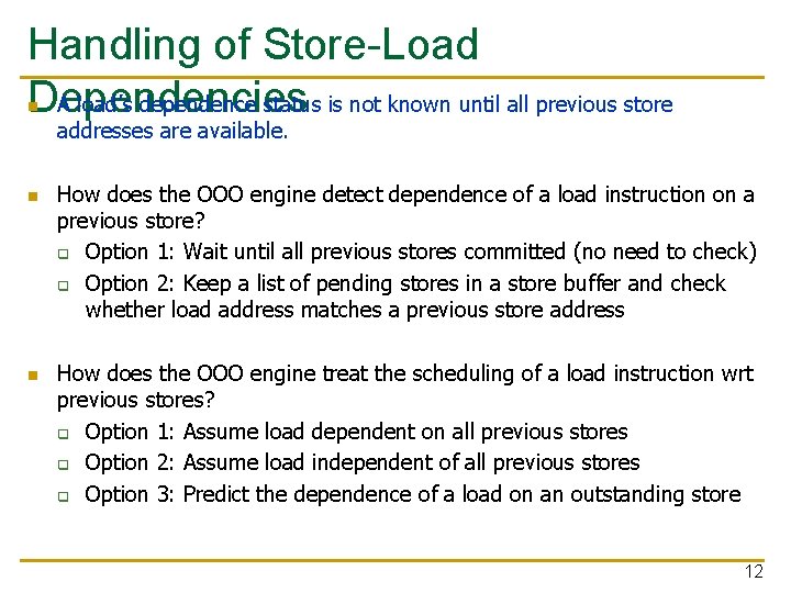 Computer Architecture OutofOrder Execution II Prof Onur Mutlu