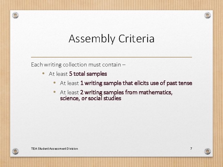 Writing in the Content Areas and TELPAS Laurie