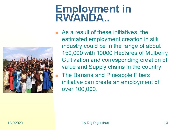 Development of Textile Industry in Rwanda 1222020 by