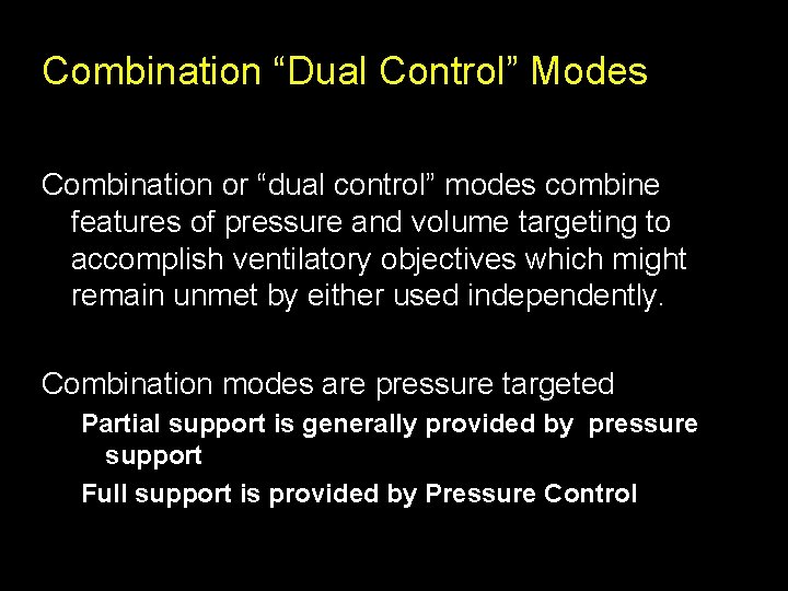 Introduction to various modes of mechanical ventilation Peter