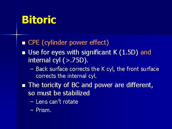 Contact Lenses Overview of basics and considerations for