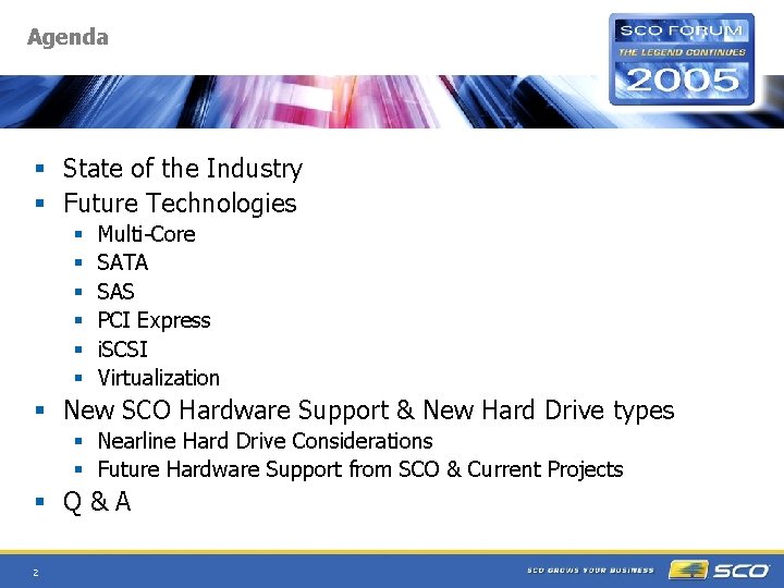 Future Hardware Platform Technologies Presented by Alexander Sack