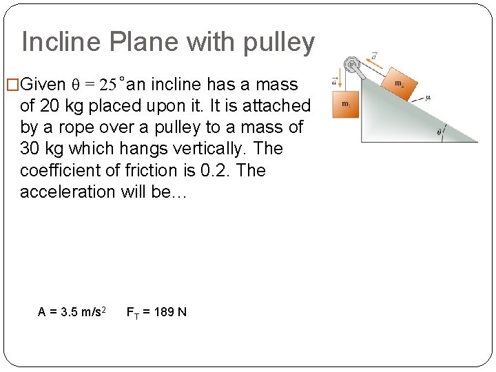 Torque Calculations with Pulleys Review Newtons Second Law