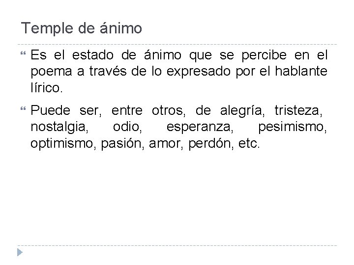 EL GNERO LRICO Objetivo de esta clase Identificar