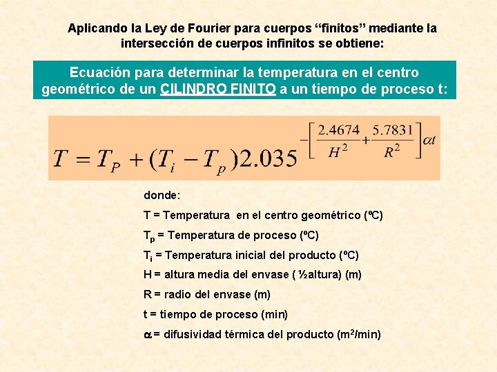 MODELO DE LA ECUACIN GENERAL DE FOURIER PARA