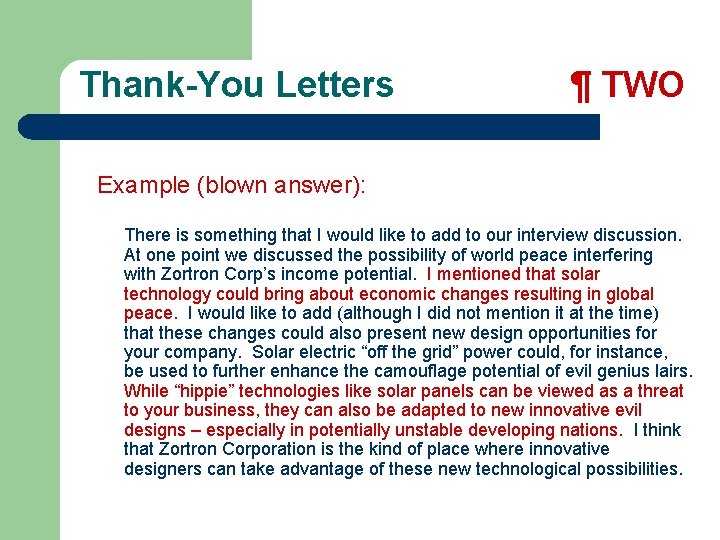 ThankYou Letters Mrs Di Sabella English 4 ThankYou