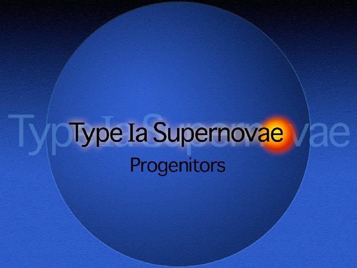 Type Ia Supernovae Progenitors Type Ia Supernovae Historical