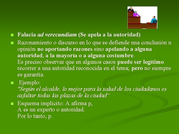 LAS FALACIAS EN LA ARGUMENTACIN QU SON TIPOS