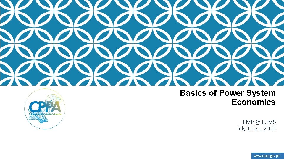 Basics of Power System Economics EMP LUMS July