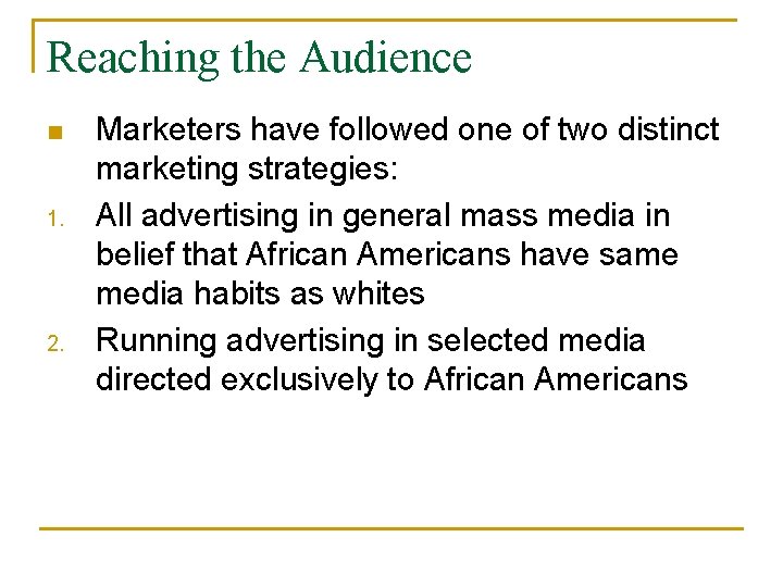 Marketing to Minorities Portrayals of Minorities in Advertising