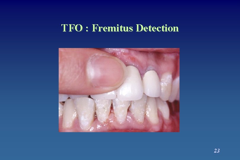 Charting Sequences in Periodontal Treatment Patients chief complaint