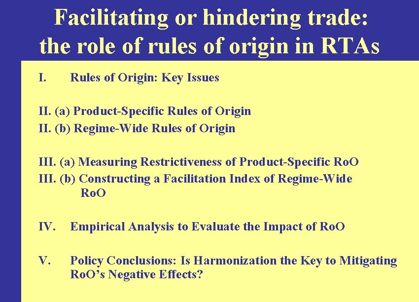 Rules of Origin in the World Trading System