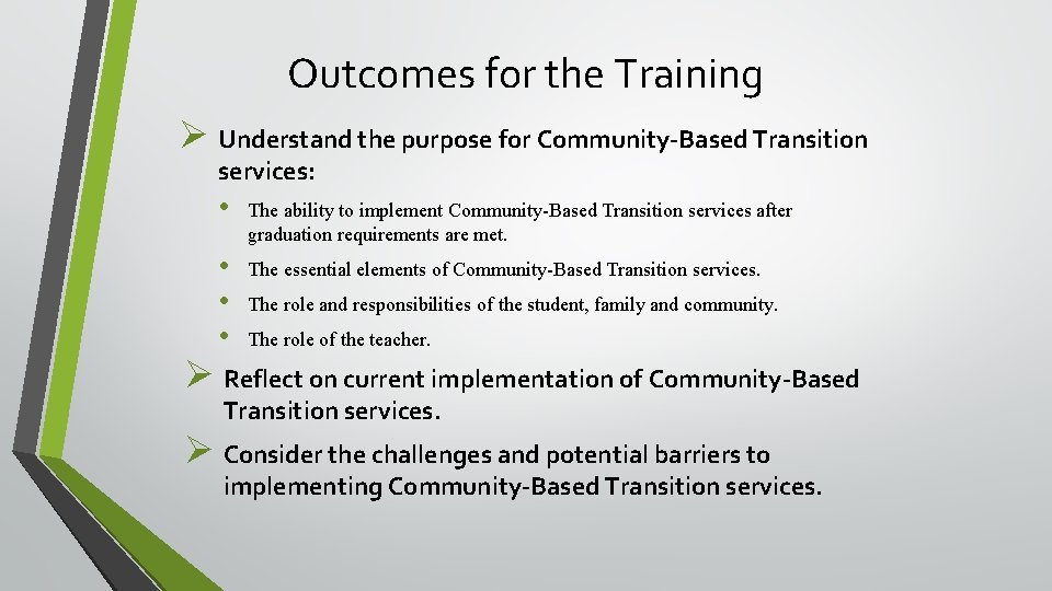 Building Dreams CommunityBased Transition for 18 21 Year