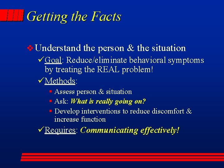 Getting the Facts Effective Communication with Elders Adapted