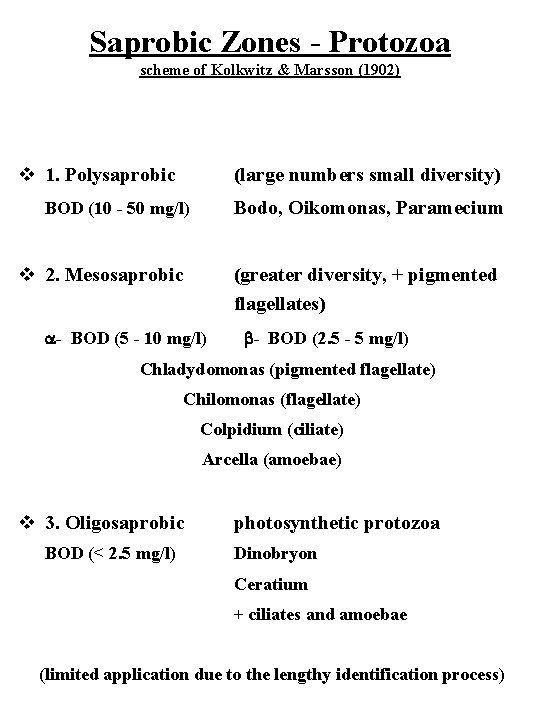 Protozoa Objective w To know the basic cytology