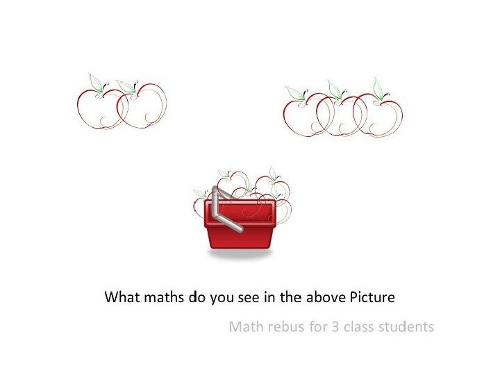 Math Rebus Innovative practice in teaching learning process