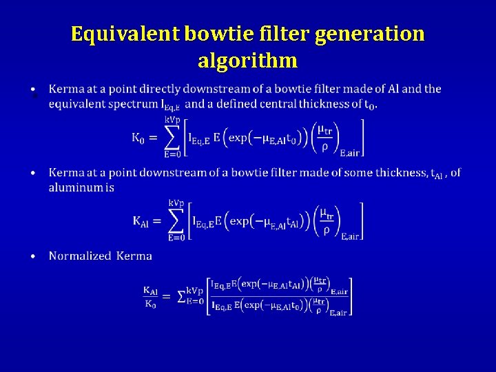 CBCT Equivalent Source Generation Using HVL and Beam