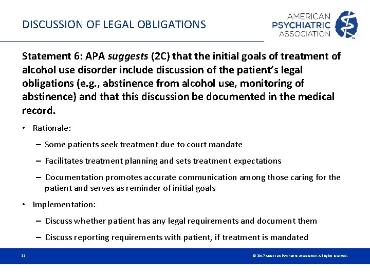 APA PRACTICE GUIDELINE FOR THE PHARMACOLOGICAL TREATMENT OF