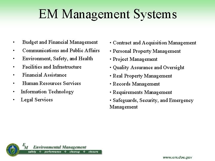 What is the Office of Environmental Management Enterprise