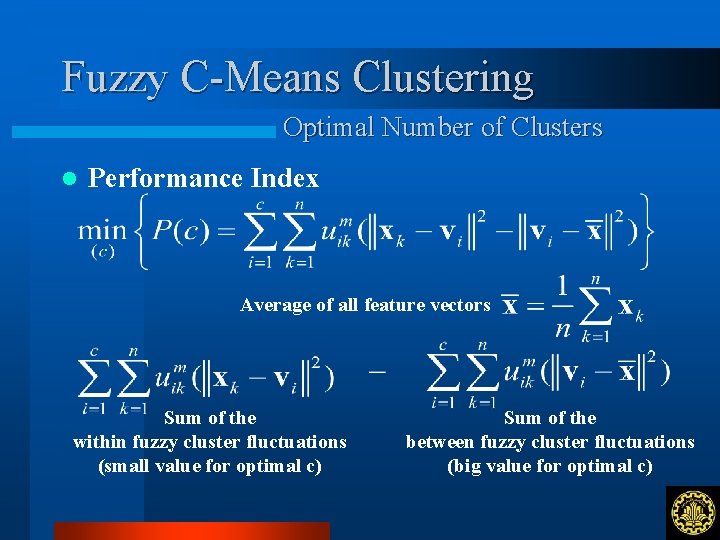 Fuzzy CMeans Clustering Course Project Presentation Mahdi Amiri