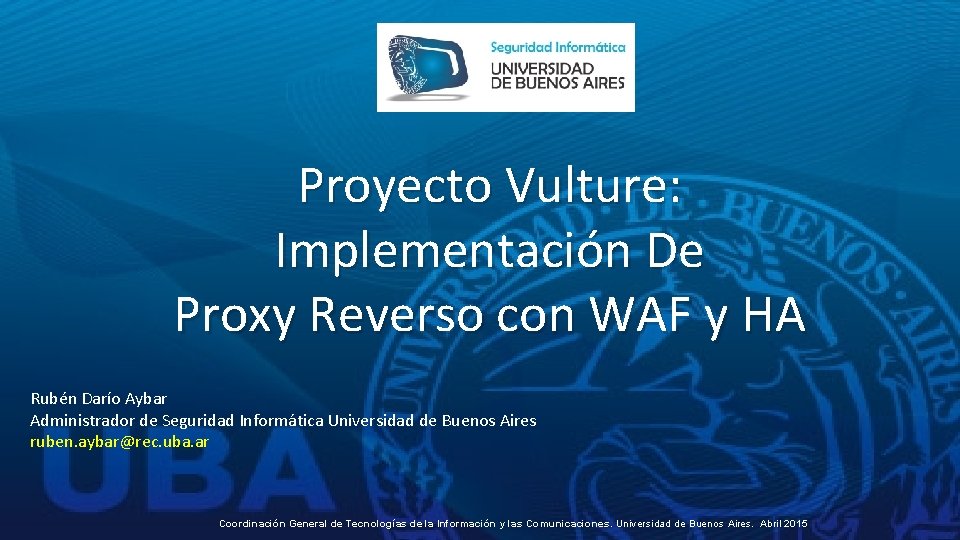 Proyecto Vulture Implementacin De Proxy Reverso con WAF