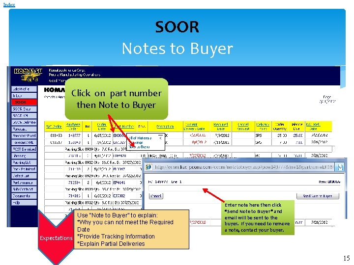 EPurchasing at Komatsu PMO Peoria Manufacturing Operations Supplier