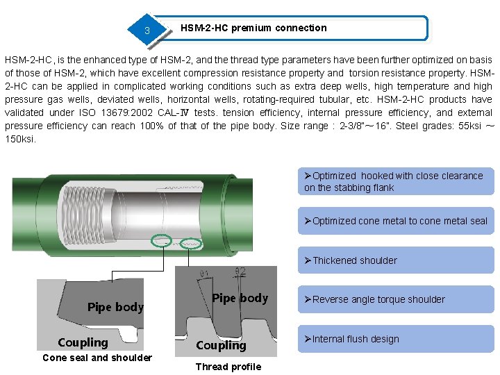 HS Series Premium Connections 1 HSM1 premium connection