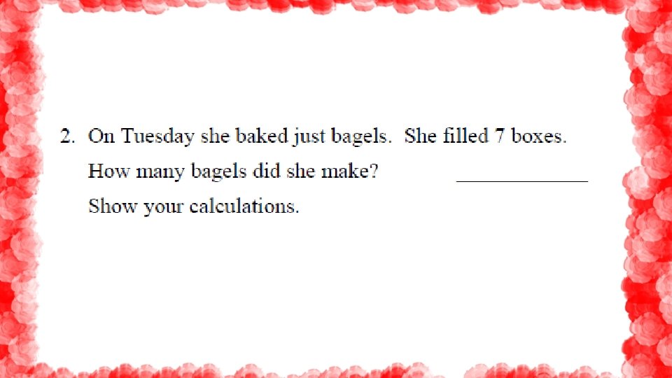 The Baker Math Assessment Task th 4 Grade