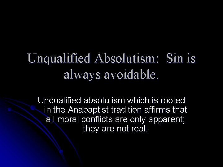 Lecture 6 Evangelical Models of Ethics III Major