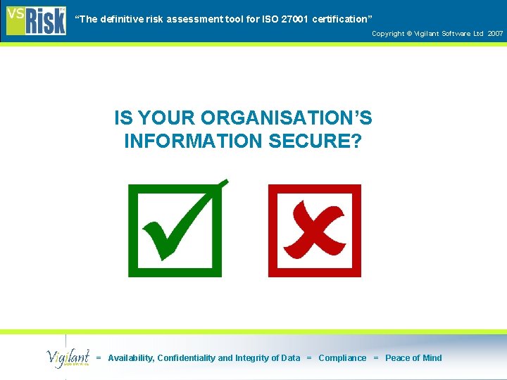 The definitive risk assessment tool for ISO 27001
