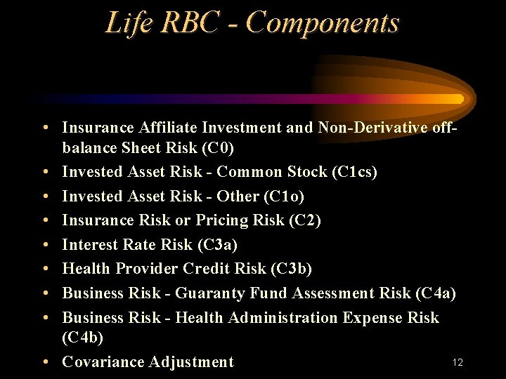 U S RiskBased Capital Requirements and Their Context