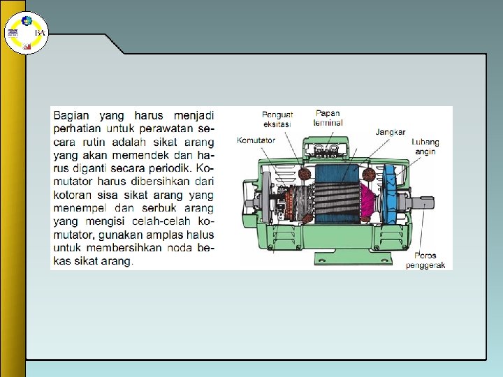 GENERATOR DC TEKNIK TENAGA LISTRIK TEKNIK MESIN UNIVERSITAS