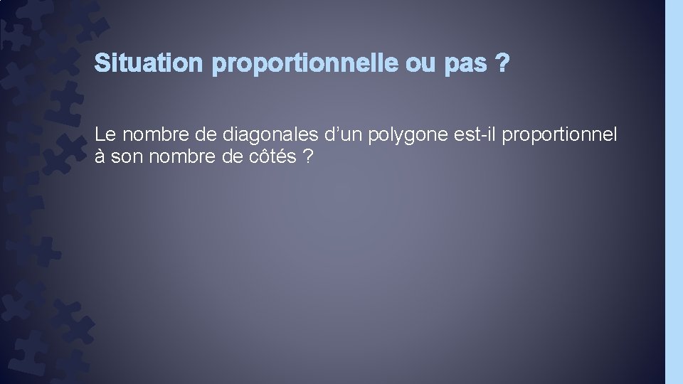Ateliers mathmatiques La proportionnalit Comment les problmes de