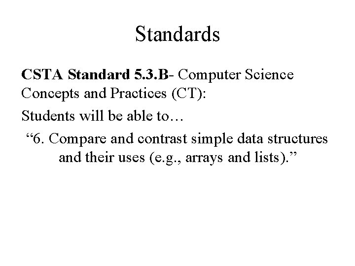 Arrays by Chris Brown under Prof Susan Rodger