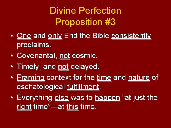 Unraveling the End A Biblical Synthesis of Competing