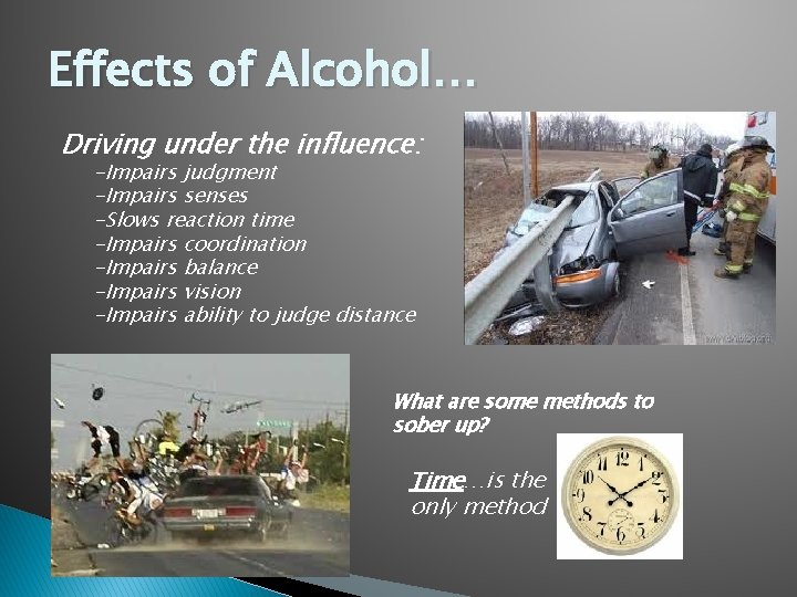Day 6Chapter 6 Bell Ringer How does alcohol