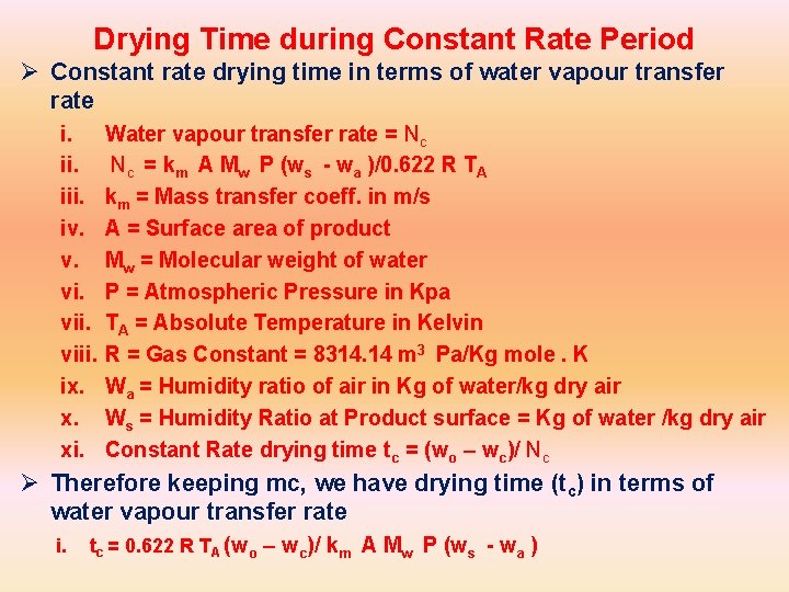 Estimation of Drying Time in spray drying Process