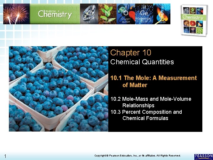 10 1 The Mole A Measurement of Matter