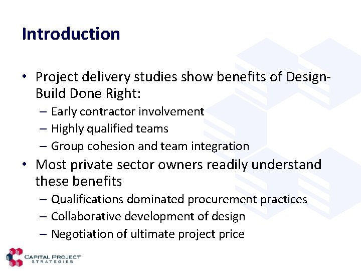 Progressive DesignBuild Examining the Basics September 25 2017