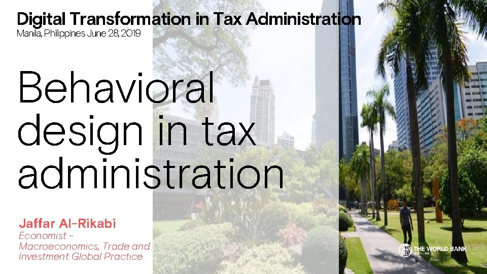 Digital Transformation in Tax Administration Manila Philippines June