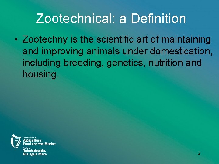 Information session on the New Animal Breeding Regulation